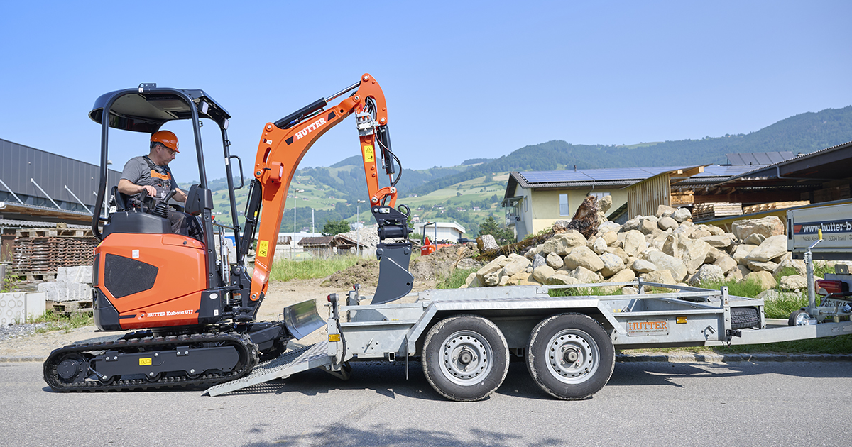 Der neue HUTTER Kubota U17 ist da! - HUTTER Baumaschinen AG